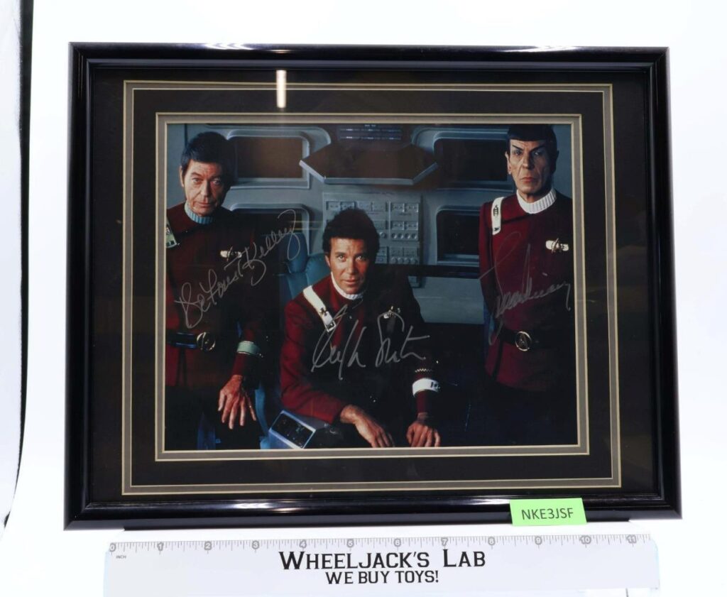 Star Trek Dr. McCoy Spock & Captain Kirk AUTOGRAPHED Framed 8 x 10 ...