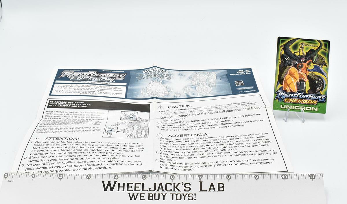 Unicron W/Dead End Mini Con Transformers Energon 2003 Hasbro ...