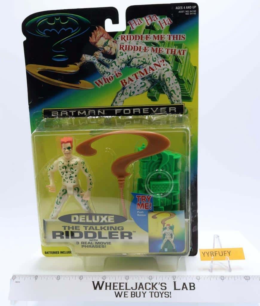 Deluxe Talking Riddler DC Comics Batman Forever 1995 Kenner Figure NEW ...