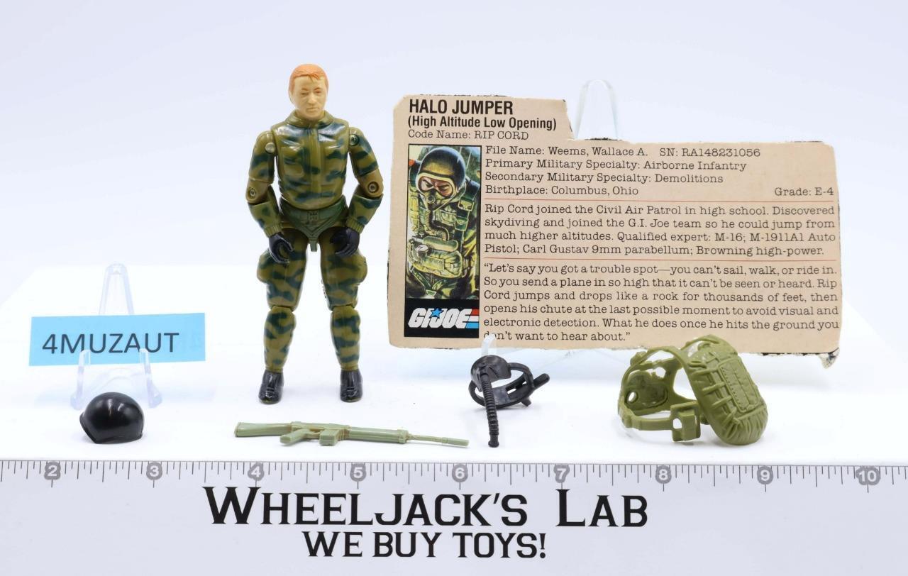 Rip Cord V1 100% Complete G.I. Joe 1984 Hasbro Vintage Action Figure ...