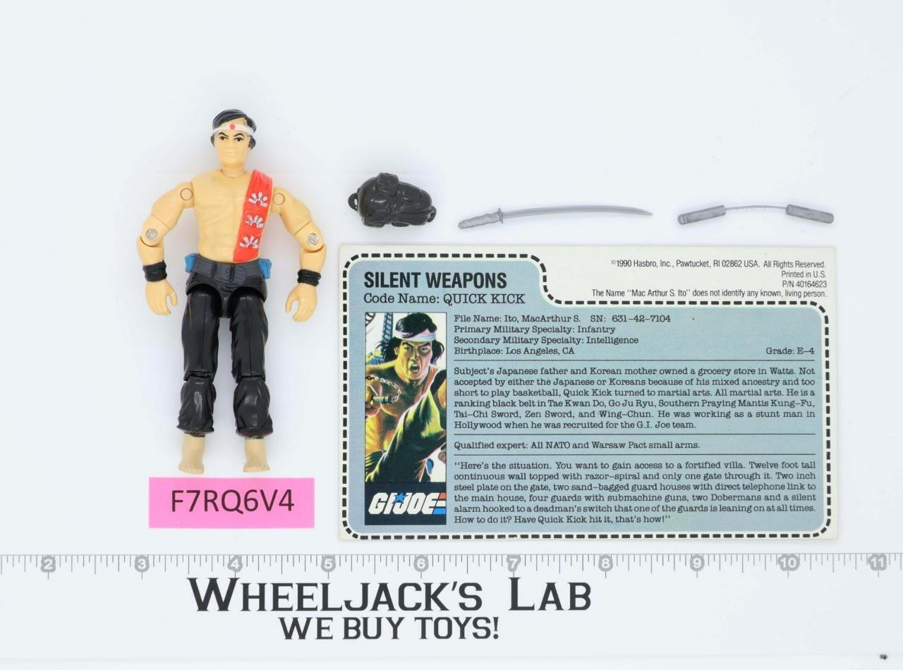 Quick Kick V1 MAIL AWAY 100% Complete G.I. Joe 1990 Hasbro Vintage ...