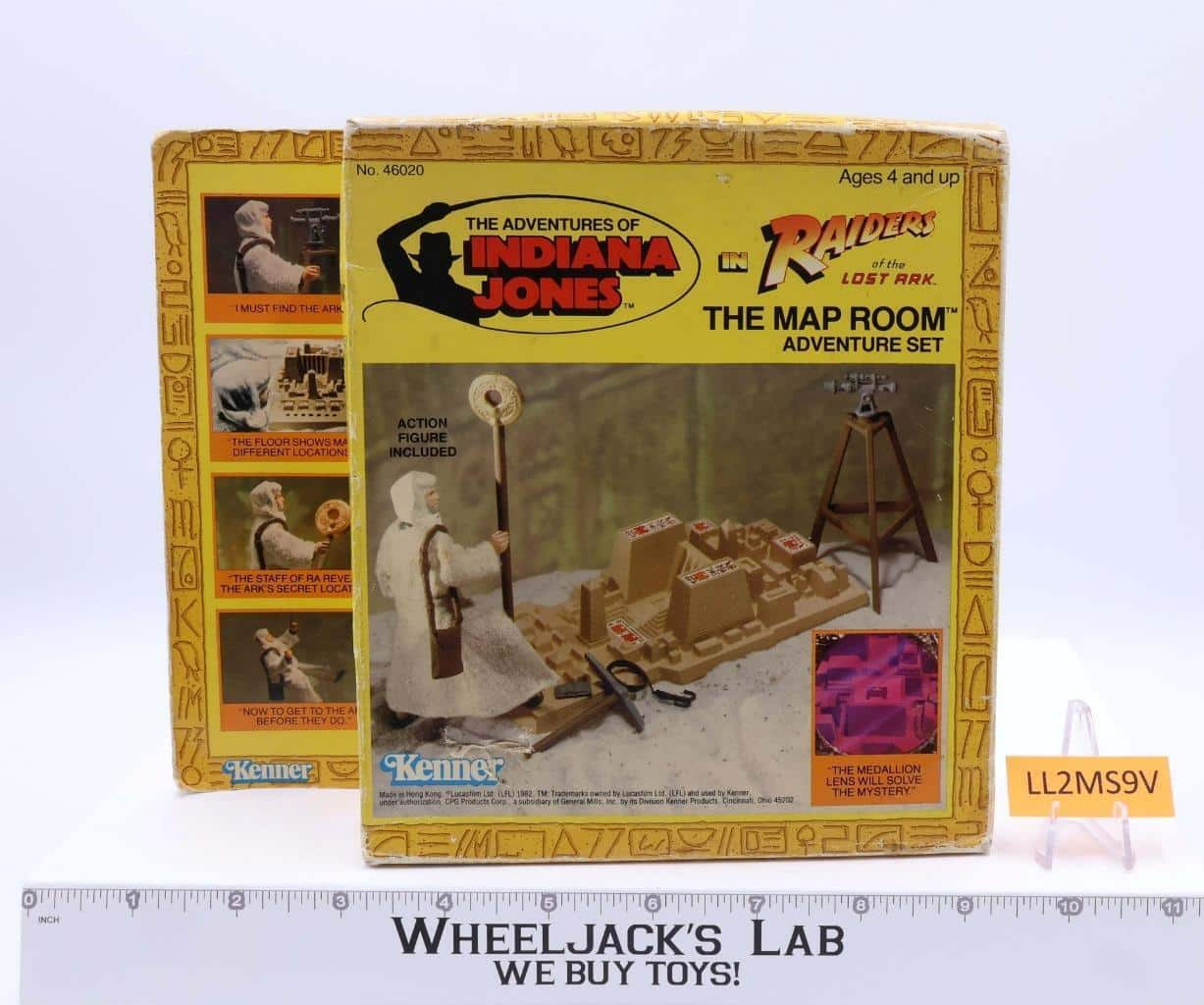 Map Room Adventure Set 100% Complete Indiana Jones ROTLA 1982 Kenner ...