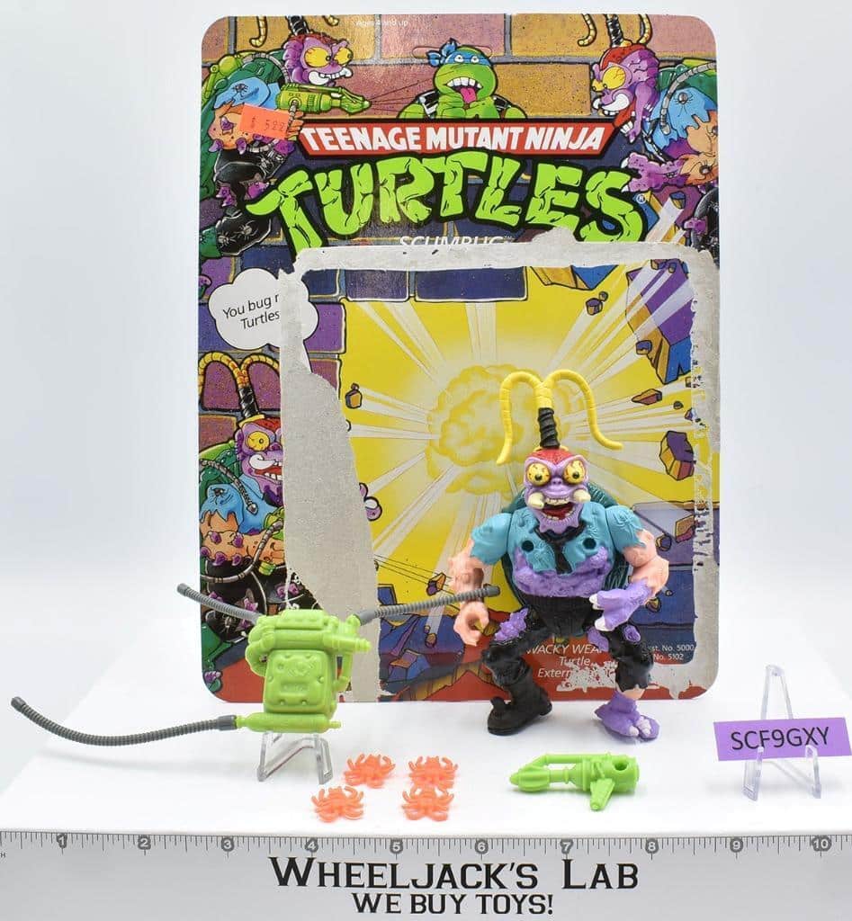 Scumbug W/Cardback 100% Complete TMNT 1989 Playmates Vintage Action ...