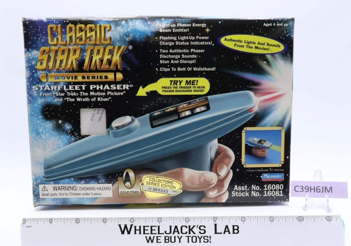 Starfleet Phaser Classic Star Trek Movie Series 1996 Playmates Action ...