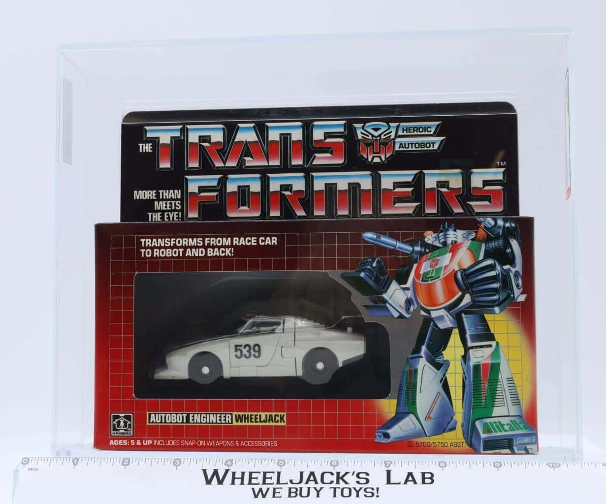 Wheeljack Autobot AFA GRADED 85 85/85/90 G1 Transformers 1984 Hasbro ...