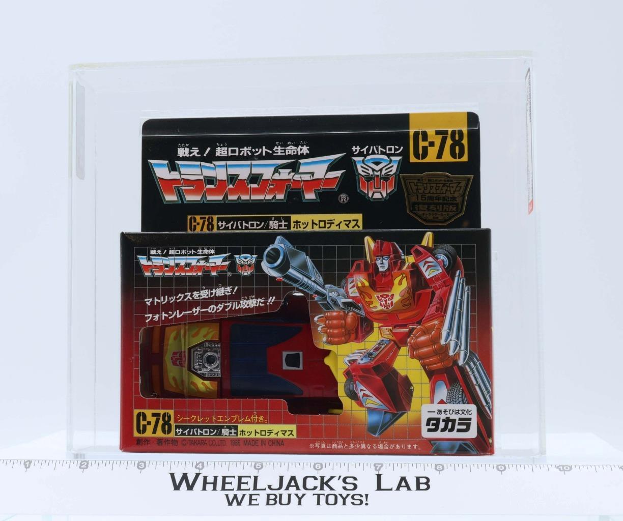 Hot Rod Clear AFA GRADED U85 85/90/95 Transformers Anniv. Re-Issue 2000 ...