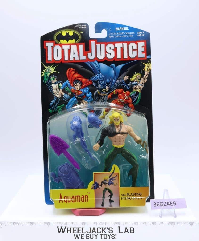 Aquaman Total Justice Batman 1996 Kenner NEW MOSC Action Figure ...