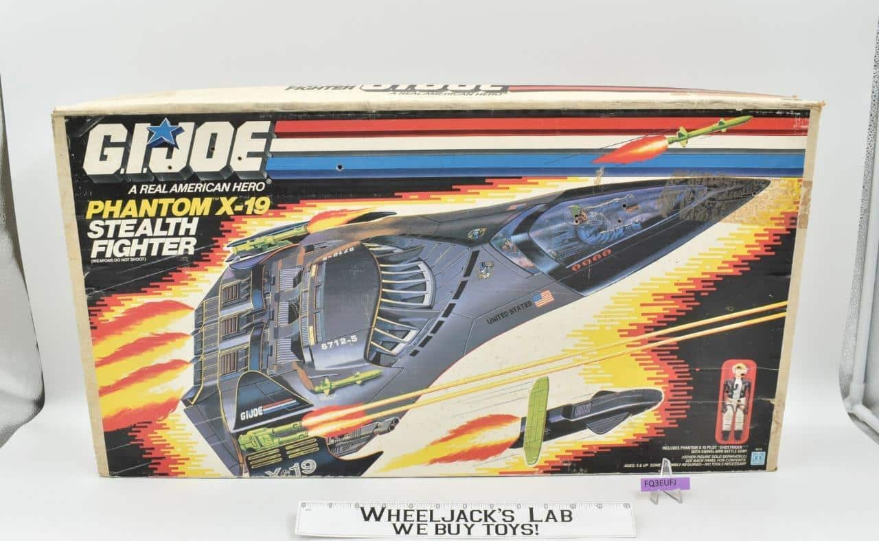 Phantom X-19 Stealth Fighter W Box GI Joe 1988 Action Figure Vehicle ...