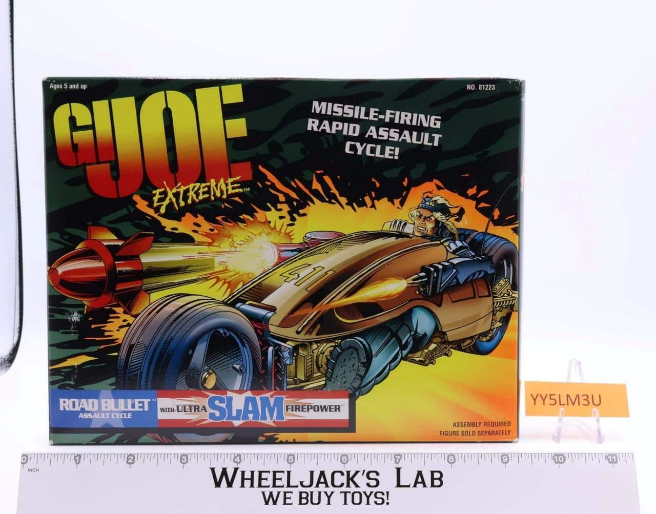 Road Bullet Assault Cycle GI Joe Extreme 1995 Hasbro Vehicle NEW MISB ...