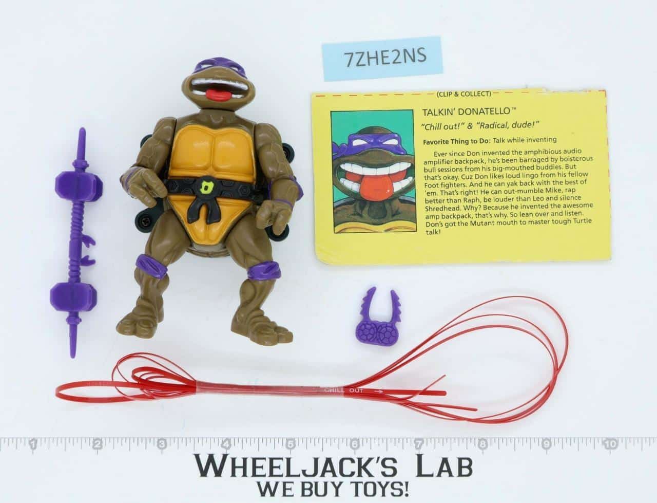 Talking Turtle Donatello 1991 TMNT Teenage Mutant Ninja Turtle Vintage ...