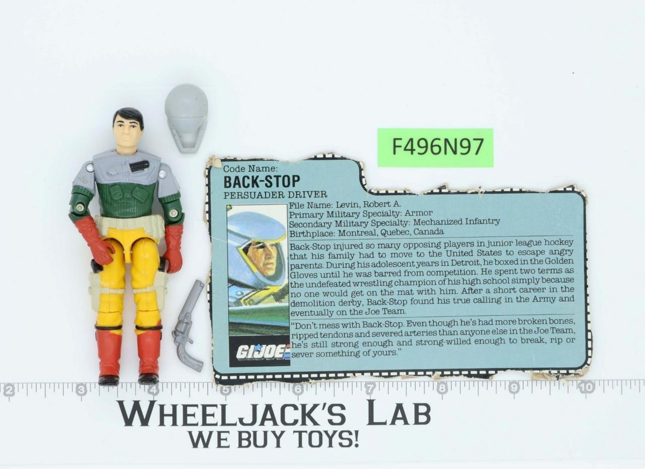 Backstop V1 100% Complete G.I. Joe 1987 Hasbro Vintage Action Figure ...