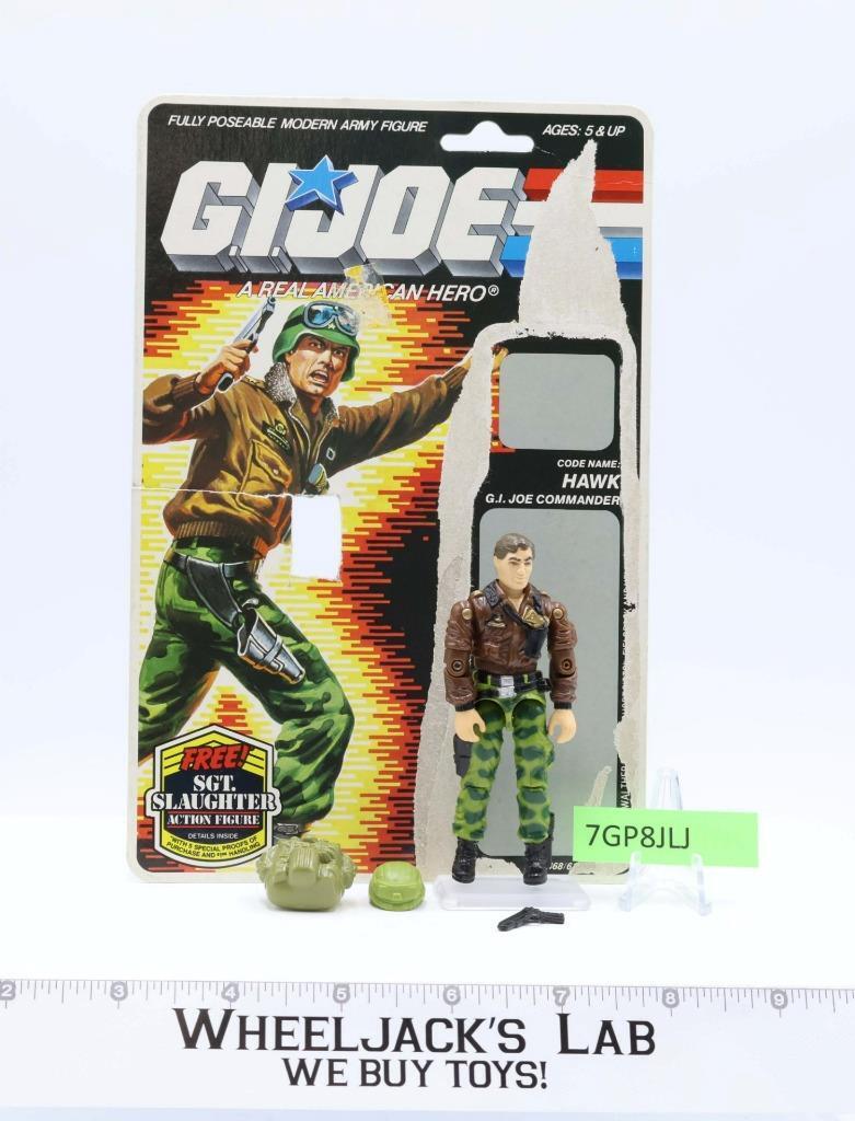 Hawk V2 100% Complete W/Cardback 1986 GI Joe ARAH Vintage Action Figure ...