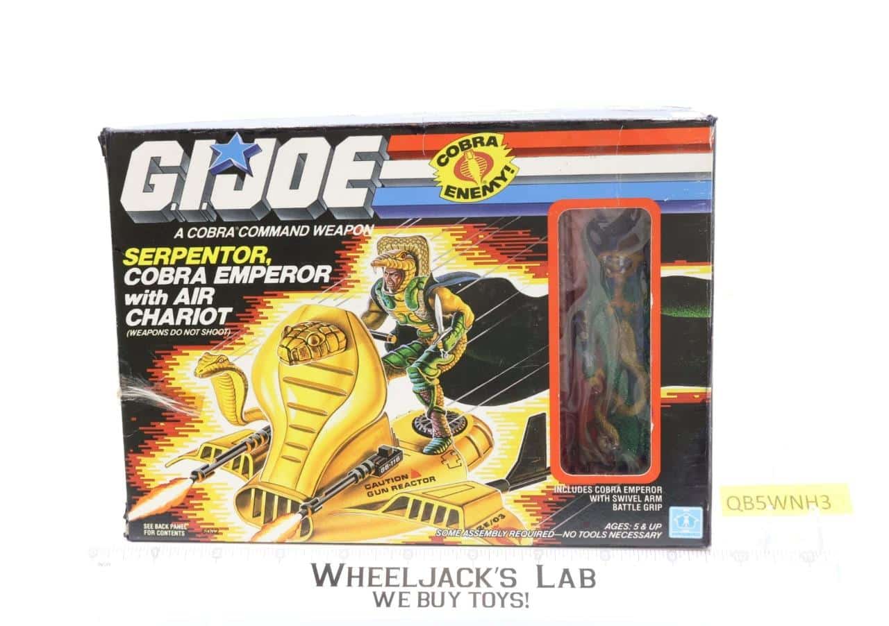 Serpentor Air Chariot 100% Complete W/Box G.I. Joe 1986 Hasbro Vehicle ...