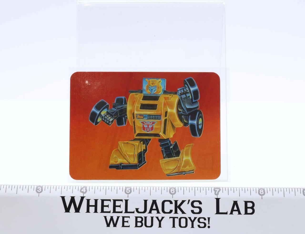 Bumblebee Card 28 Variant Color 1985 G1 Transformers Action Trading ...