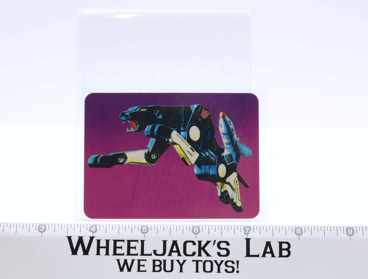 Ravage Card 107 Variant Color 1985 G1 Transformers Action Trading Cards ...