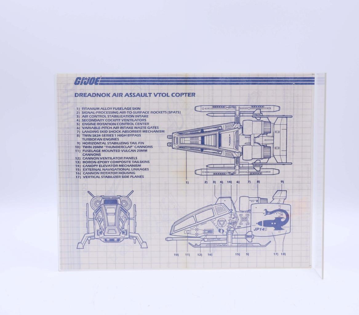 Dreadnok Air Assault VTOL Copter 1986 ORIGINAL Instruction / Blueprints ...