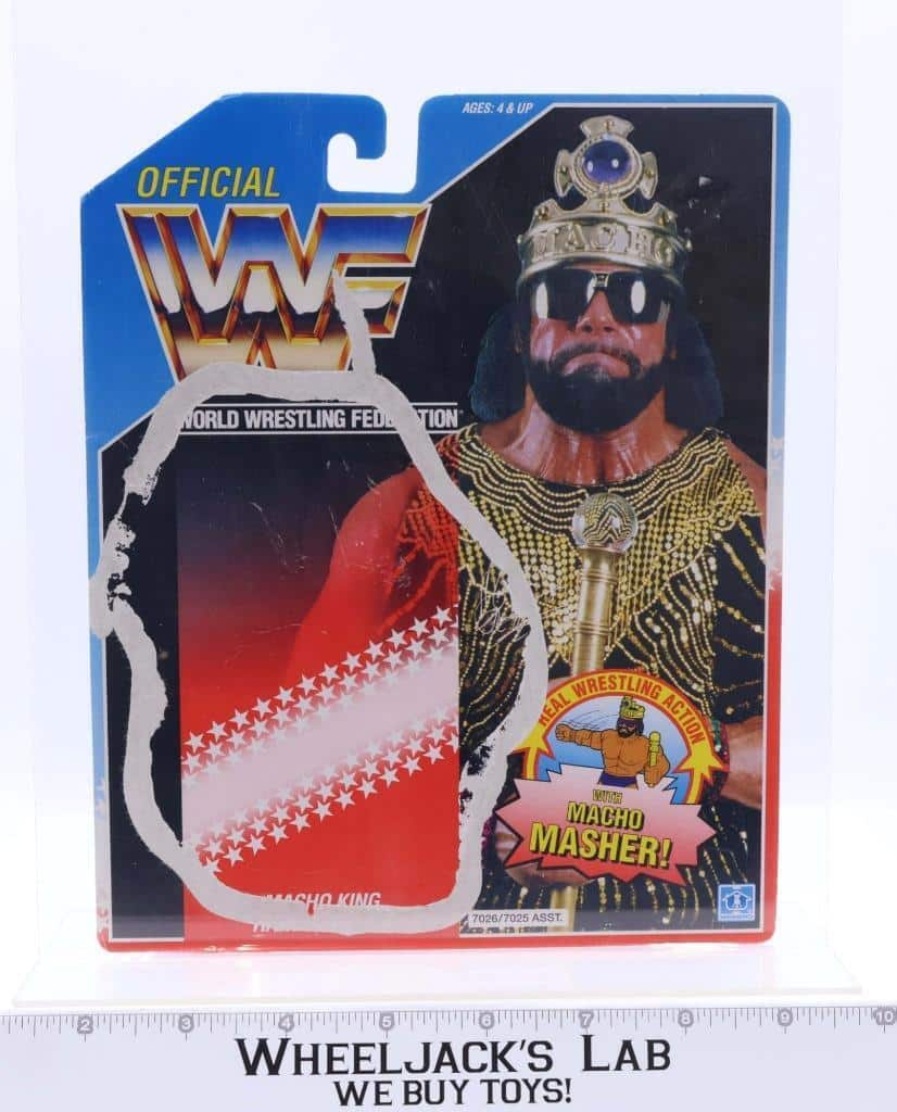 Macho King Randy Savage WWF Cardback 1990 Hasbro Vintage Action Figure ...