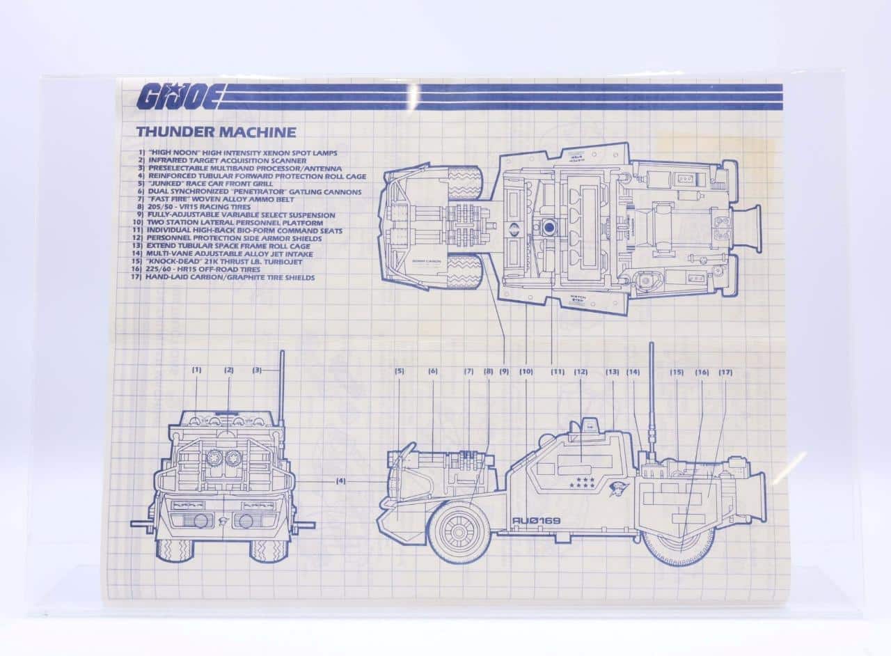 Thunder Machine 1986 ORIGINAL Instructions / Blueprints G.I. Joe ...