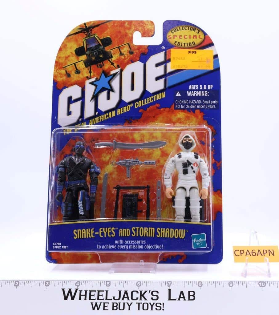 Snake Eyes & Storm Shadow GI Joe Collector's Edition 2000 Hasbro NEW MOSC - Wheeljack's Lab