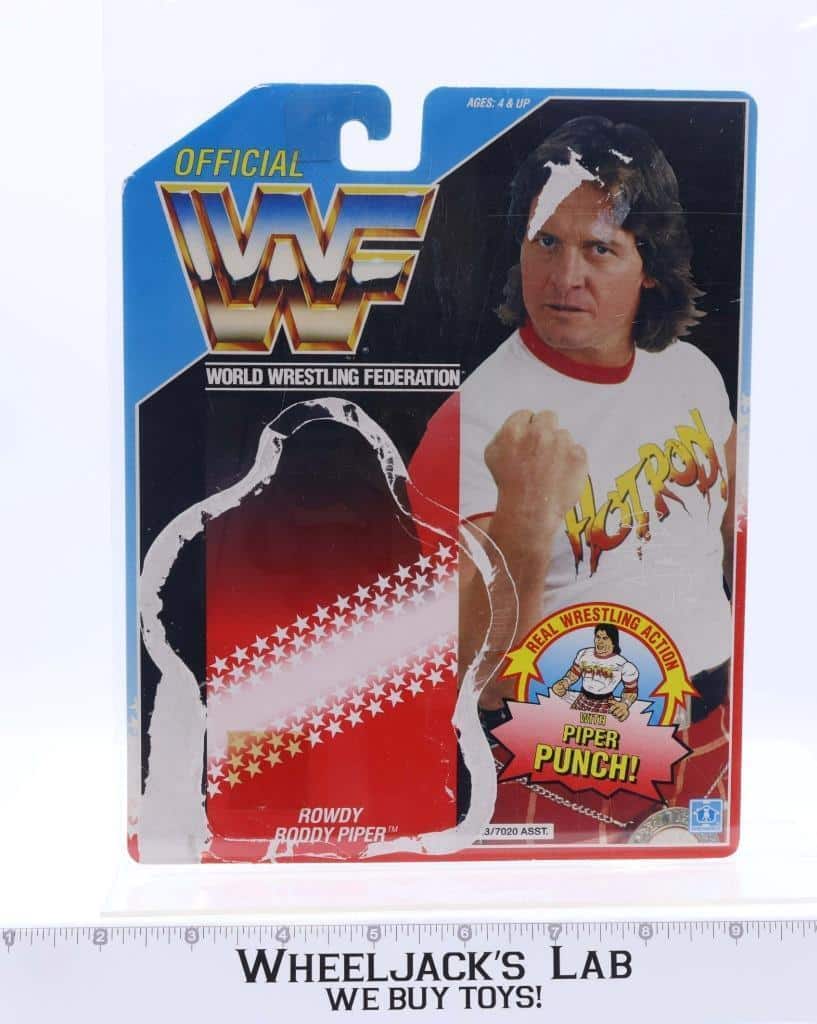 Rowdy Roddy Piper WWF Cardback 1990 Hasbro Vintage Action Figure ...