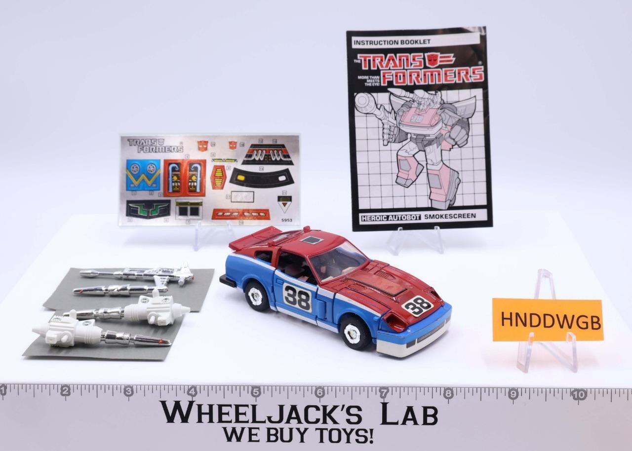 Smokescreen 100% Complete 1985 Vintage Hasbro G1 Transformers Action ...