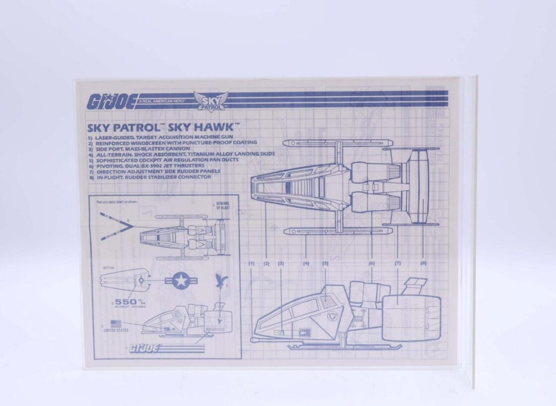 Sky Patrol Sky Hawk 1989 ORIGINAL Instructions / Blueprints G.I. Joe ...