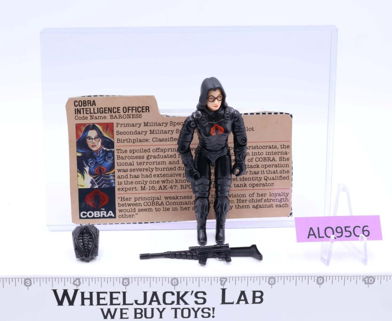 Baroness V1 RED CARD BACK 100% Complete G.I. Joe 1984 Hasbro Vintage ...