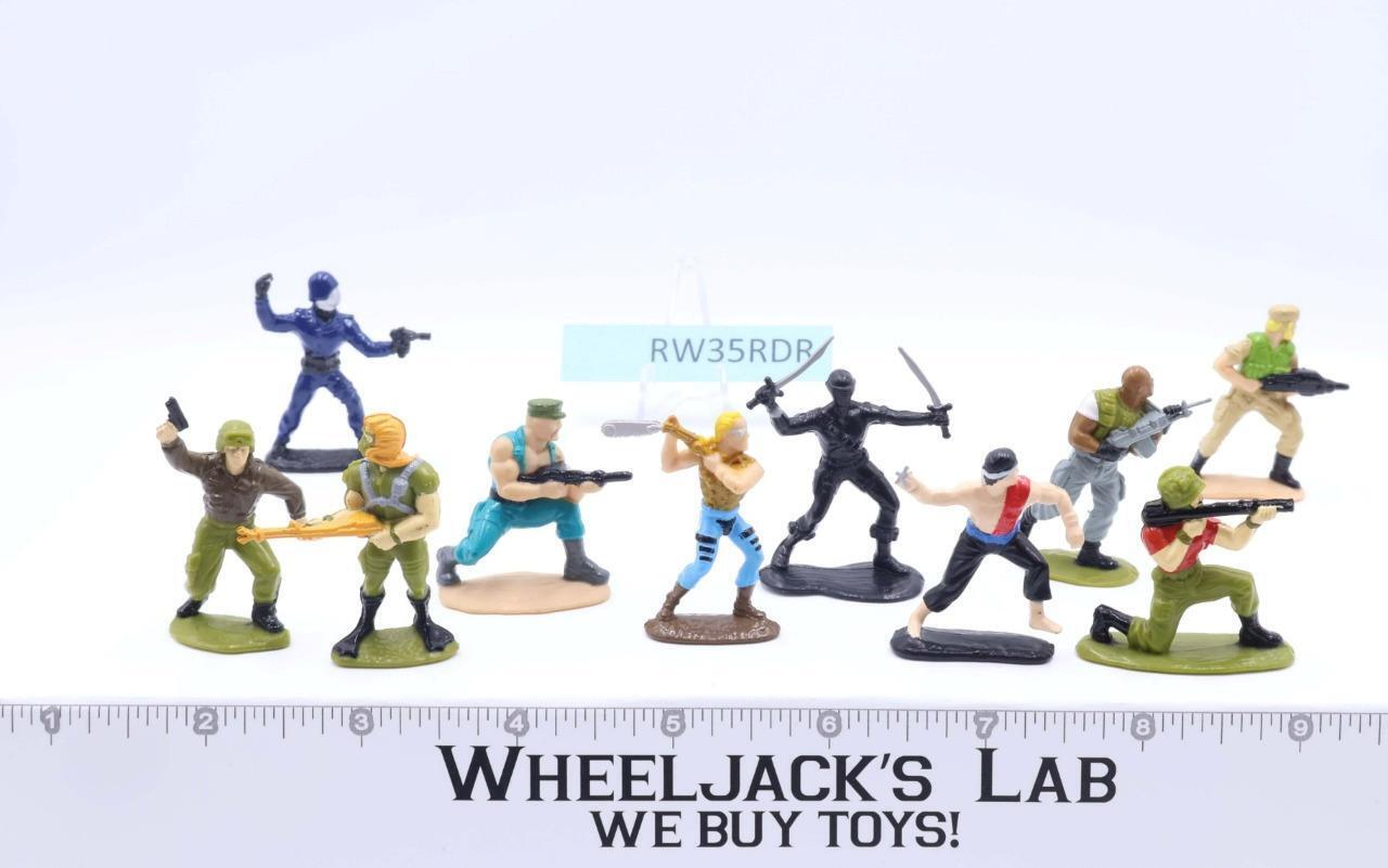 Lot of 10 Micro Figures G.I. Joe 1989 Hasbro Mini Action Figures ...