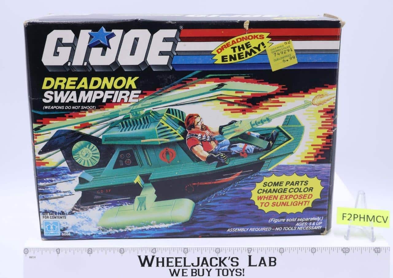 Dreadnok Swampfire 100% Complete W/Box GI Joe 1986 Hasbro Action Figure ...