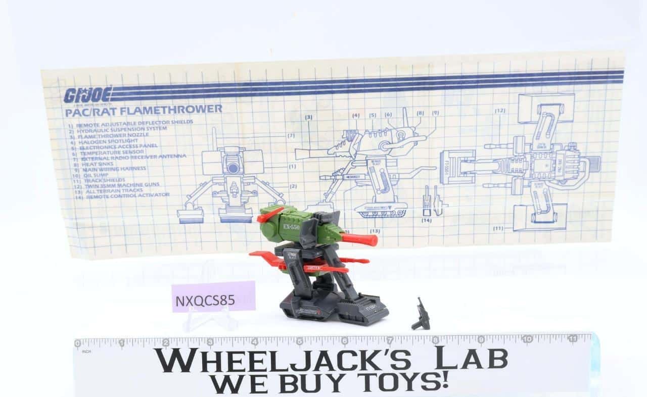 Flame Thrower Pac/Rat 100% Complete G.I. Joe 1983 Hasbro Vintage ...