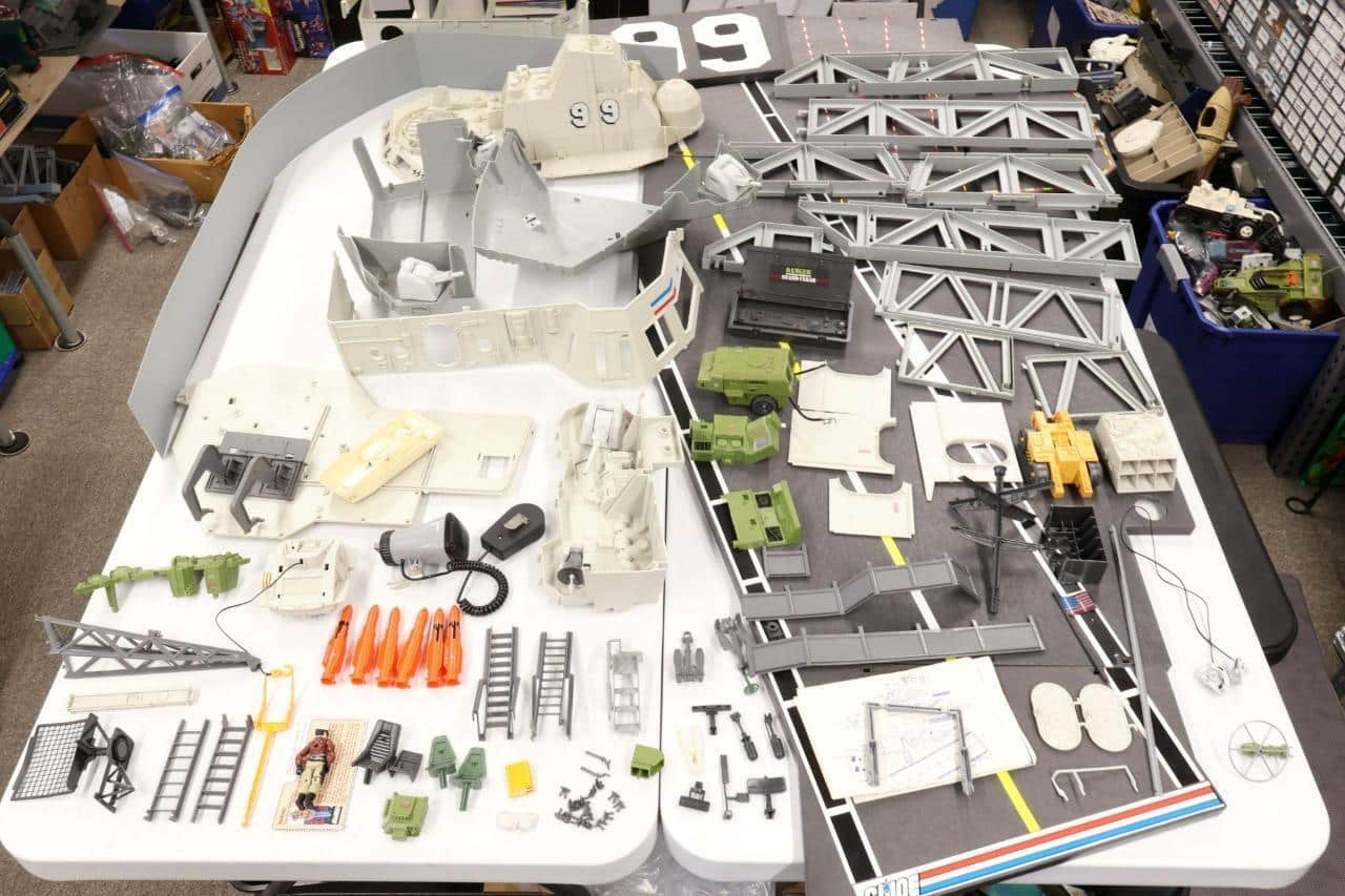 USS Flagg Aircraft Carrier UNBROKEN WORKING MIC GI Joe NO REPRO Action ...