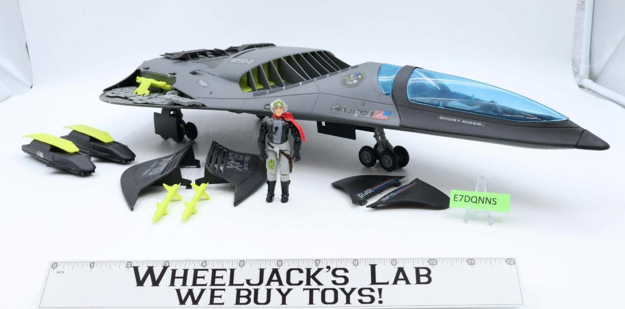 Phantom X-19 W/Ghostrider 100% Complete 1988 GI Joe Hasbro Vintage ...