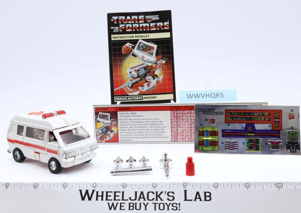 Ratchet 100% Complete UNUSED STICKERS 1984 Vintage G1 Transformers ...