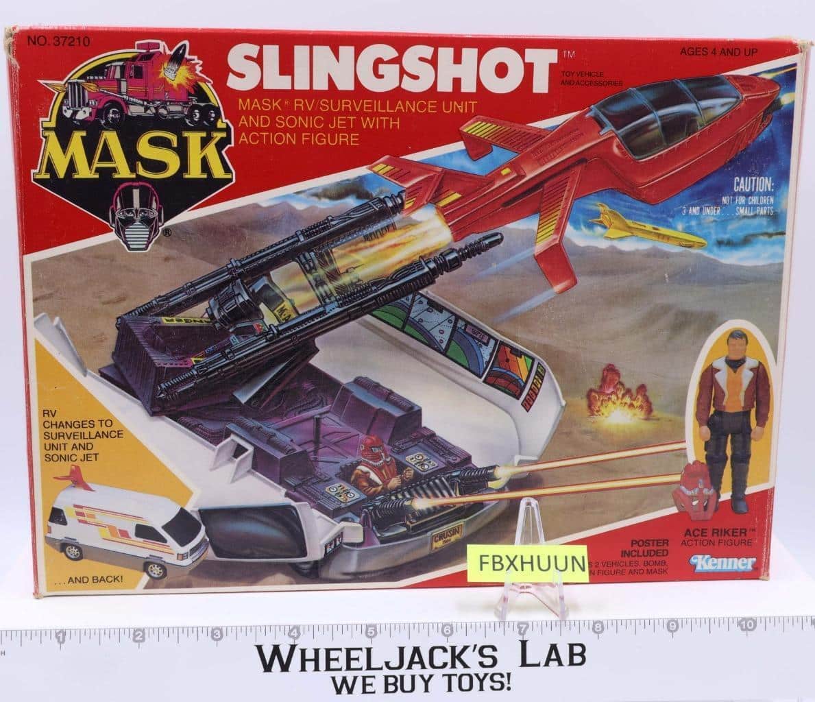Slingshot W/Ace Riker 100% Complete W/Box M.A.S.K. 1985 Kenner Action ...