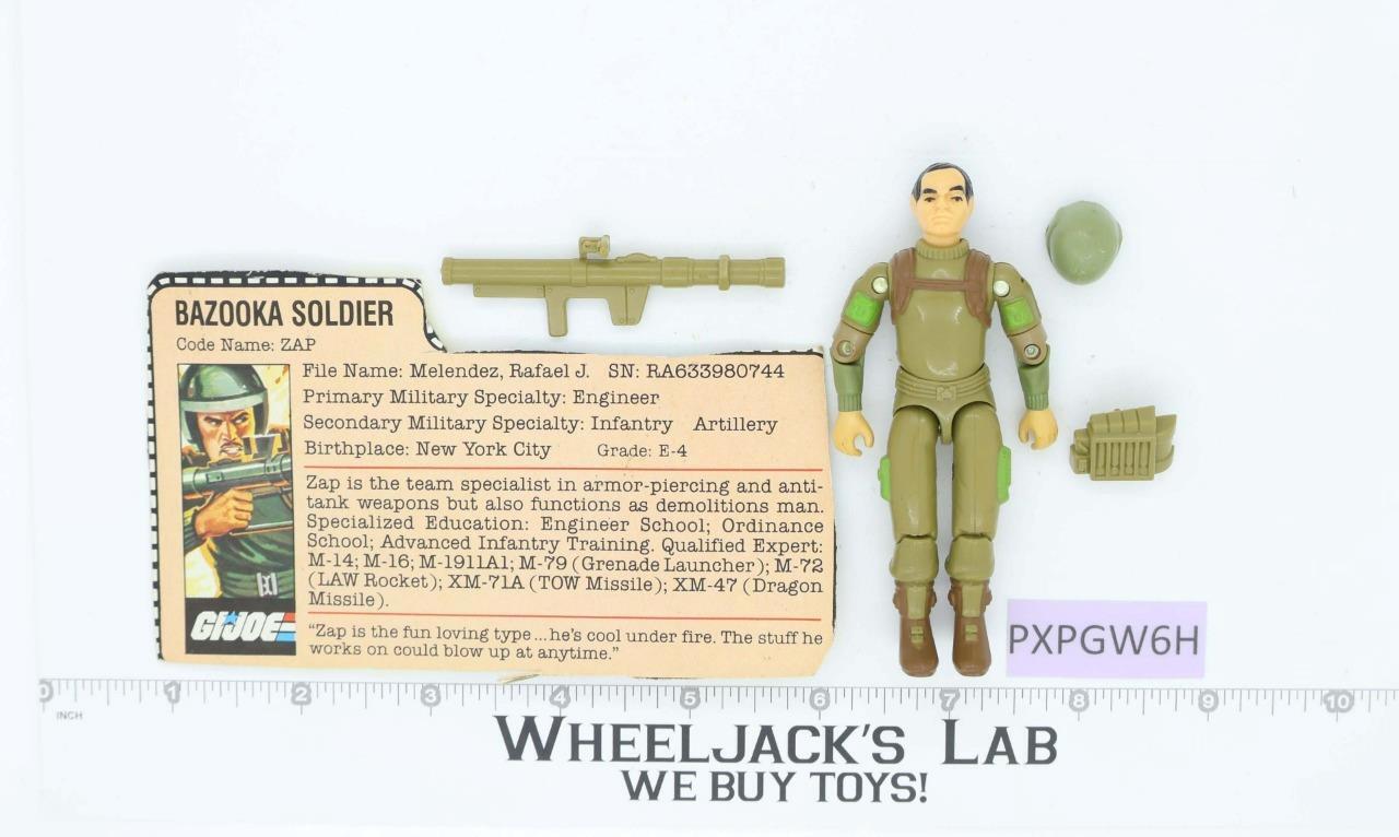 Zap V1.5 Swivel Arm 100% Complete G.I. Joe 1983 Hasbro Vintage Action ...