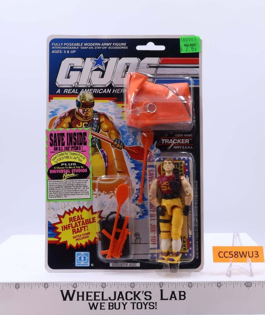Tracker Navy S.E.A.L. GI Joe 1991 Hasbro Vintage Action Figure NEW MOSC ...
