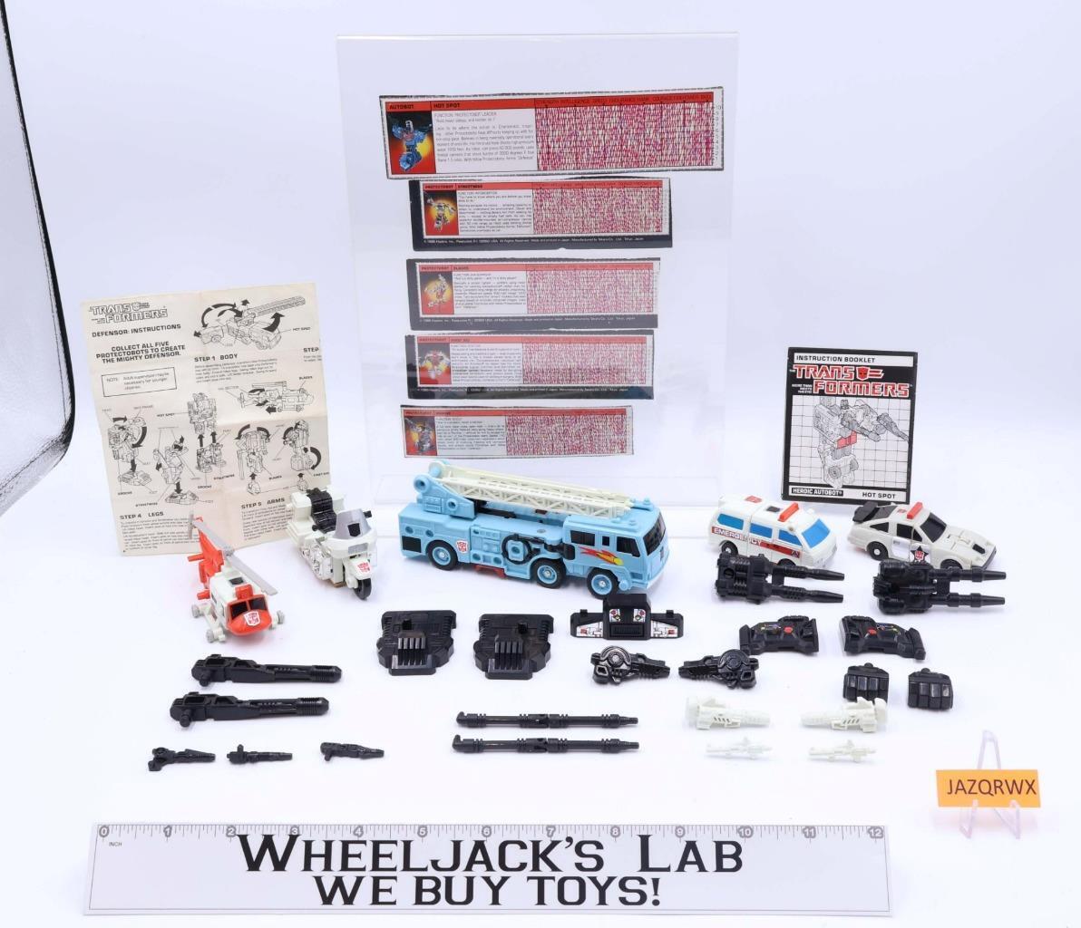 Defensor 100% Complete Vintage 1986 G1 Transformers Hasbro Action ...