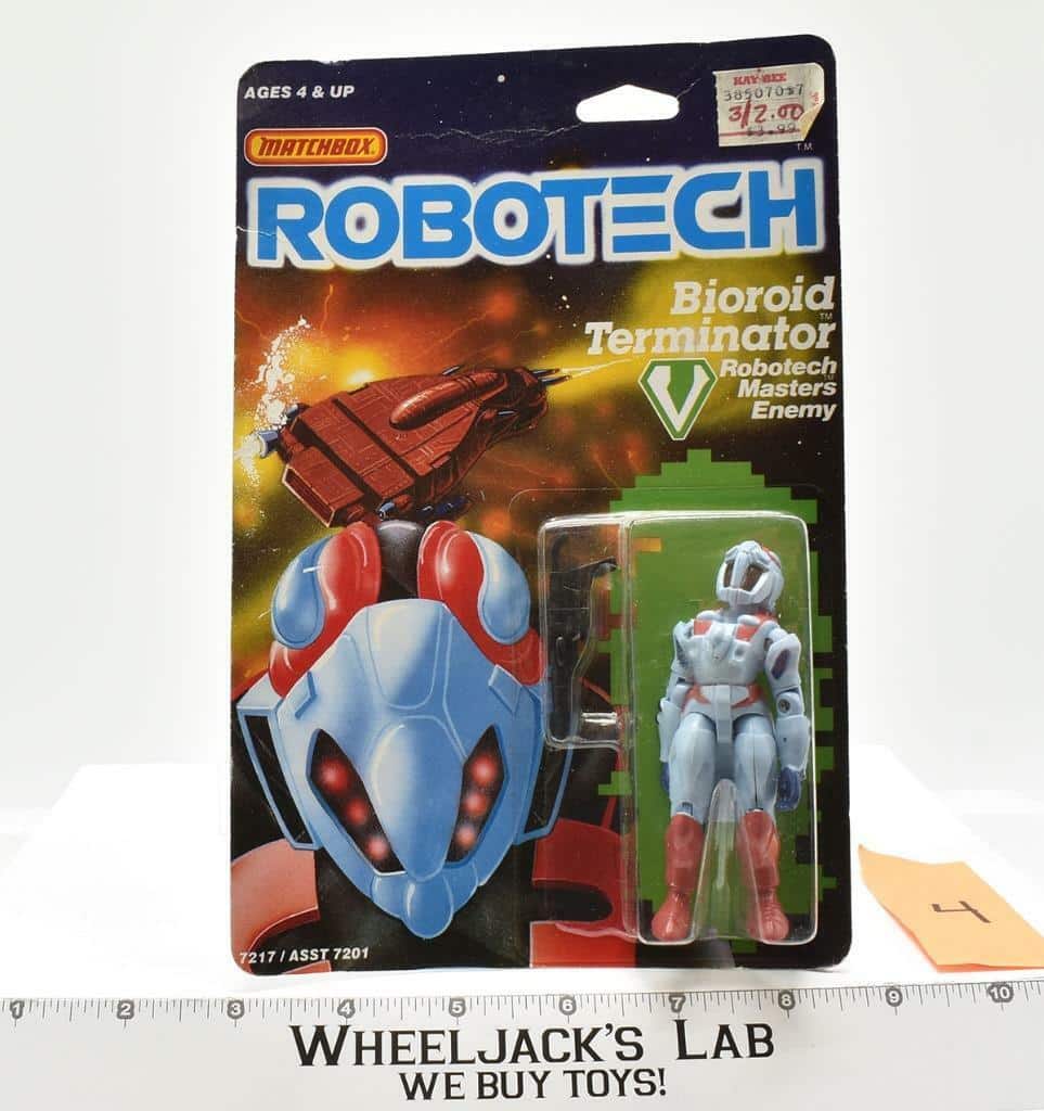 Bioroid Terminator #4 NEW SEALED MOSC Robotech 1985 Matchbox Vintage ...
