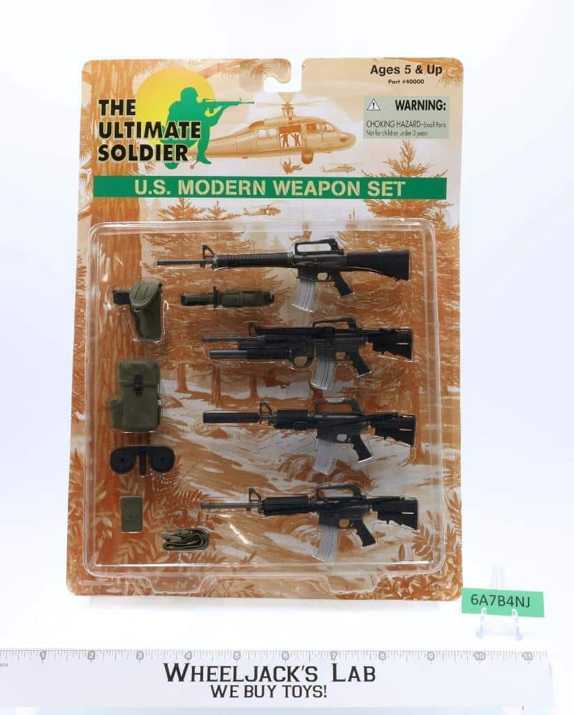 The Ultimate Soldier U.S. Modern Weapon Set 1998 21st Century Toys NEW ...