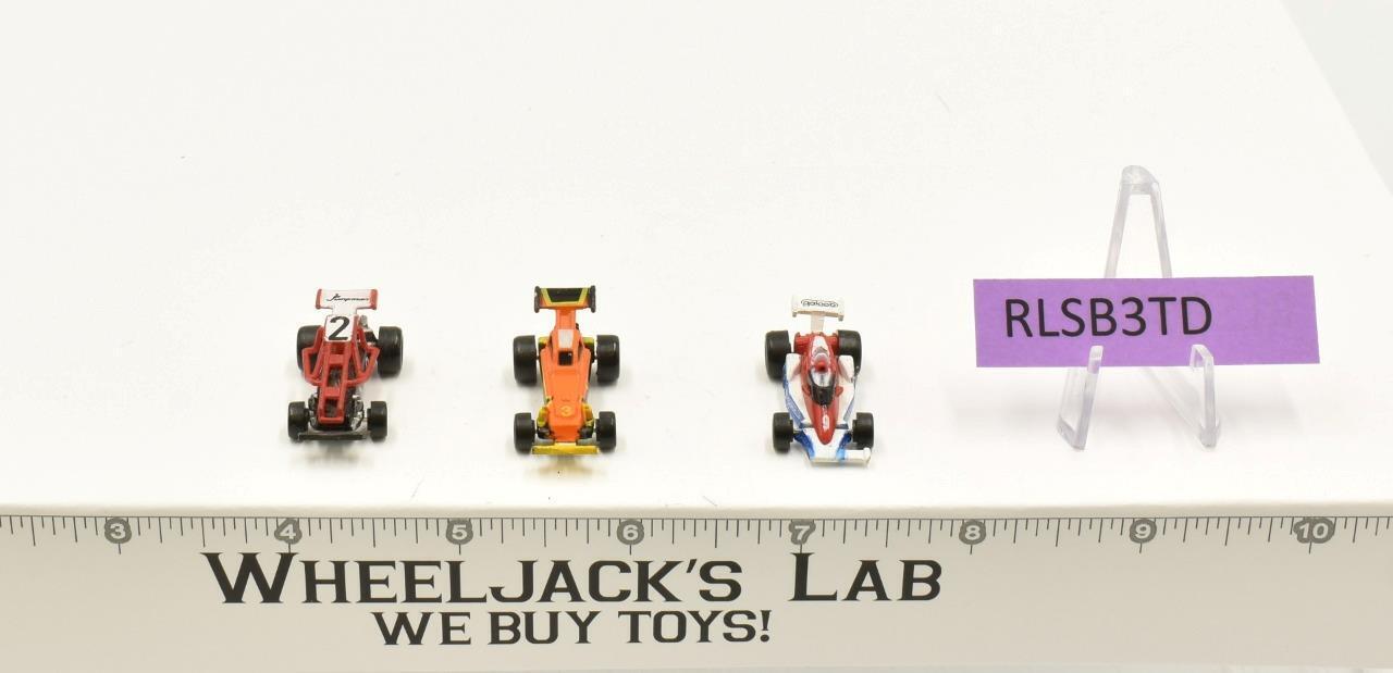 Lot of 3 Race Cars 1988-89 Vintage Galoob Micro Machines - Wheeljack's Lab