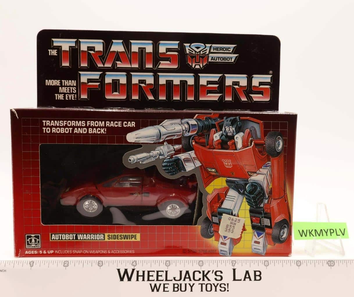 Sideswipe NICE BOX & FIGURE 1985 Vintage Hasbro G1 Transformers Action ...