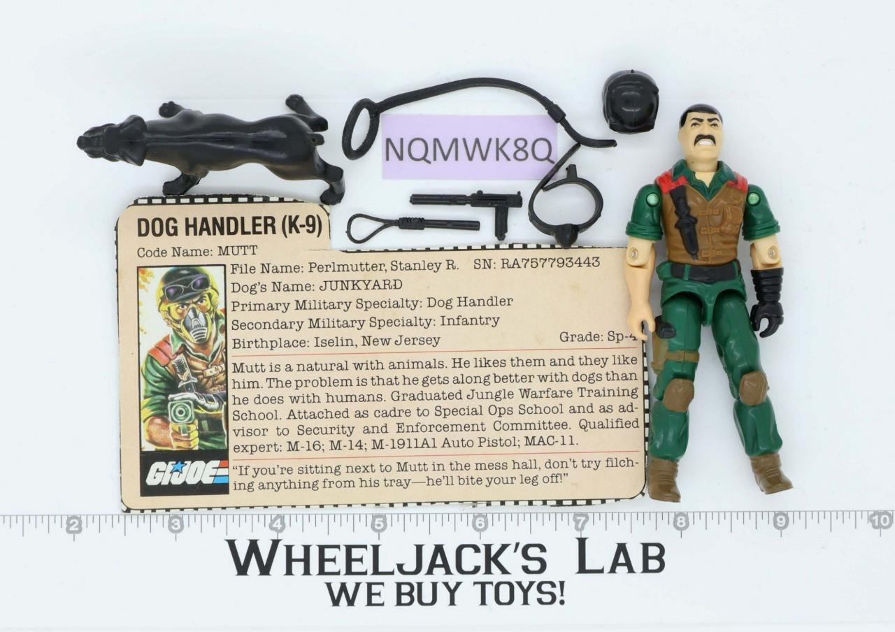 Mutt V1 100% Complete G.I. Joe 1984 Hasbro Vintage Action Figure ...