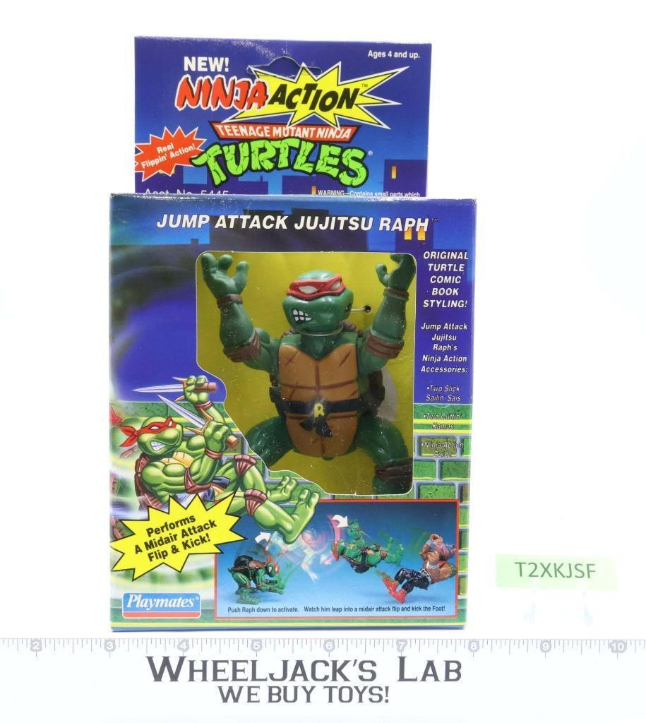 Jump Attack Jujitsu Raph Ninja Action TMNT 1993 Playmates Figure NEW ...
