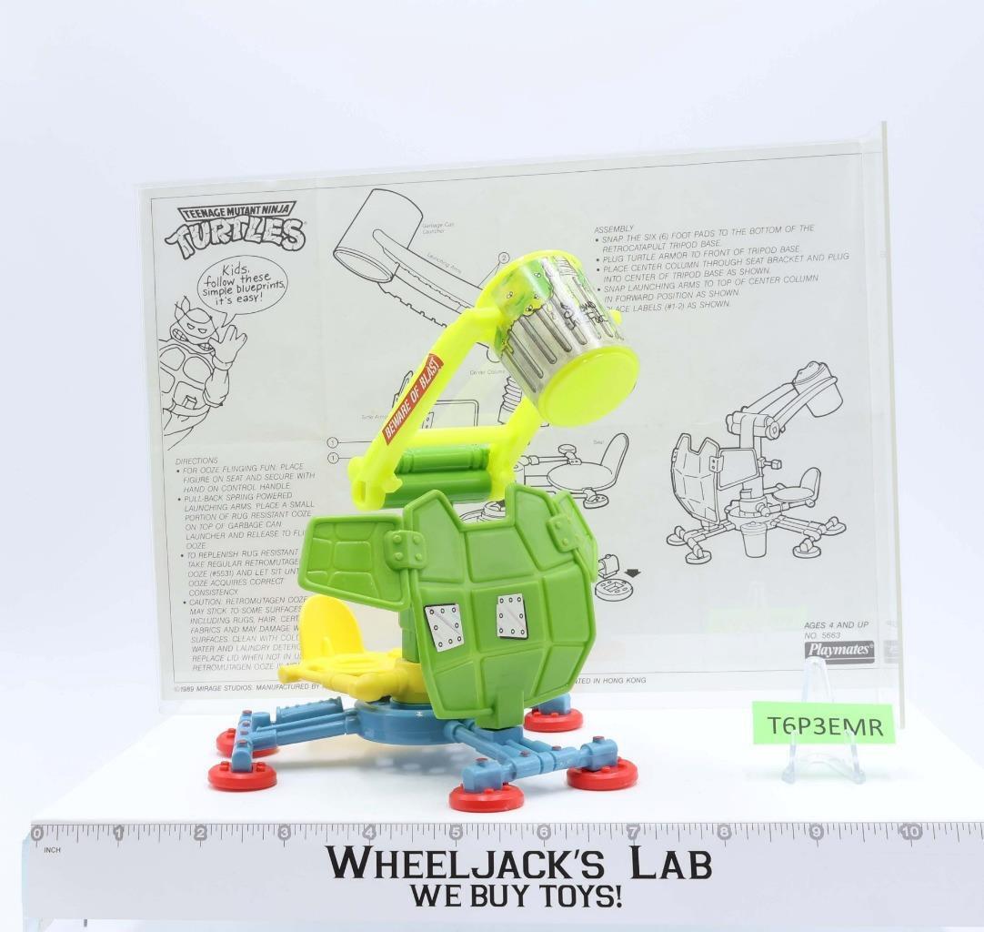 Retro Catapult 100% Complete TMNT 1989 Playmates Action Figure Vehicle ...