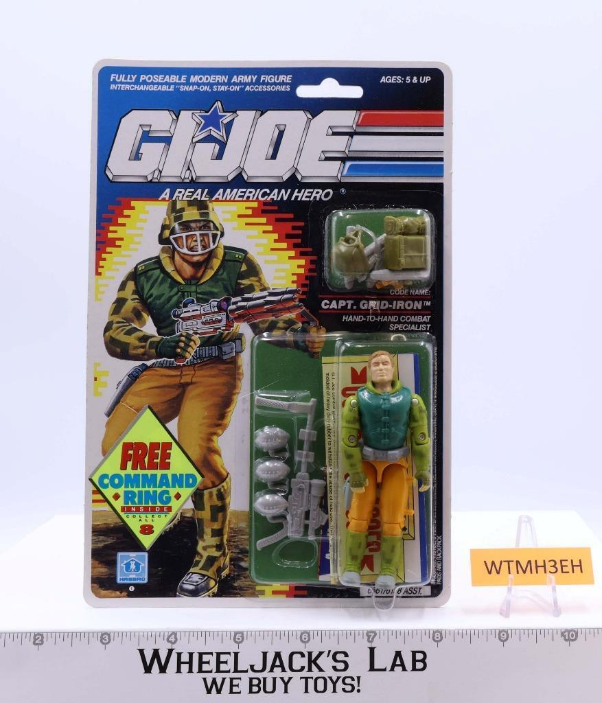 Captain Grid Iron GI Joe 1989 Hasbro Vintage Action Figure NEW MOC ...