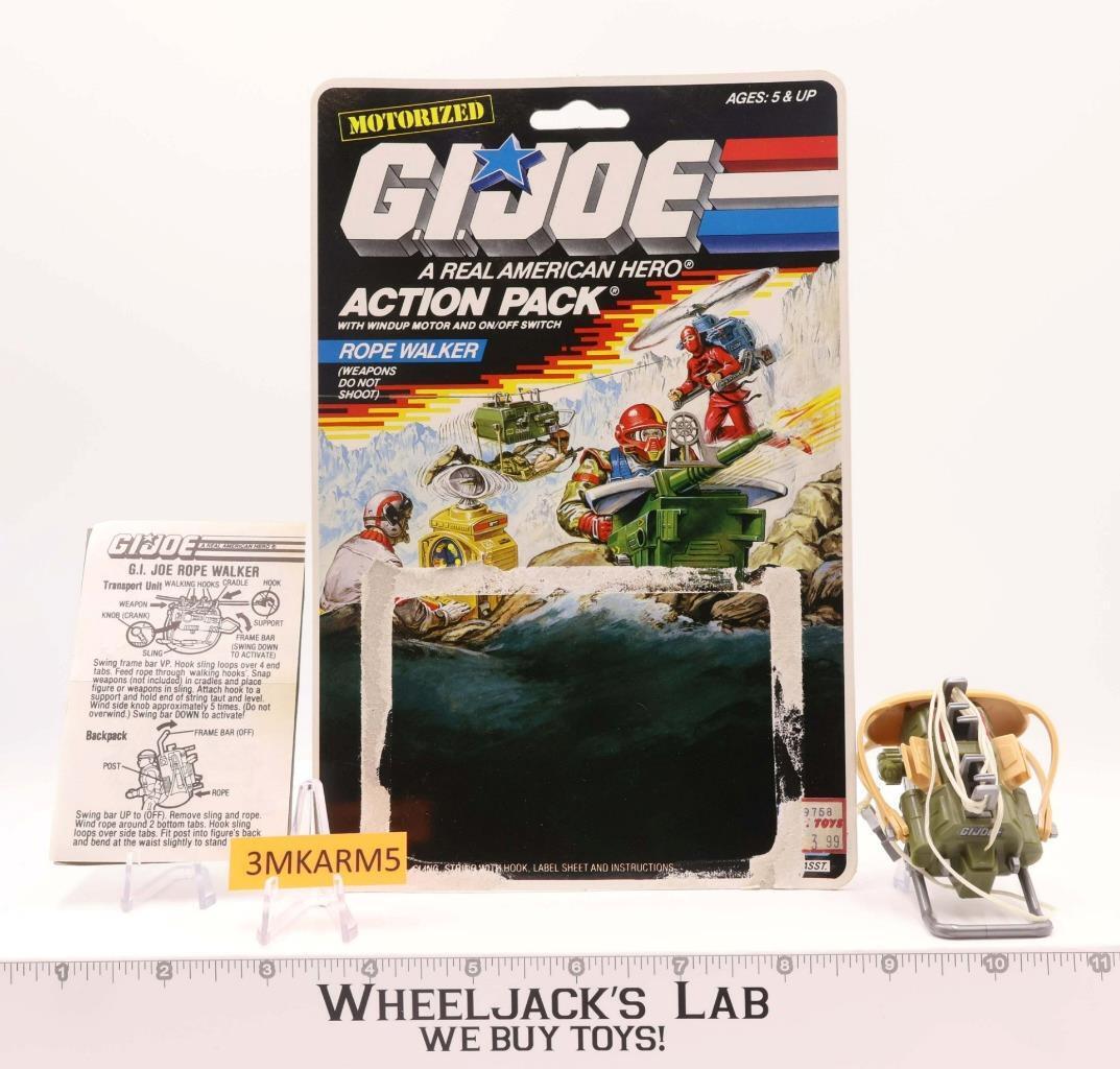 Rope Walker W/Card Motorized Action Pack G.I. Joe Vintage Hasbro 1987 ...