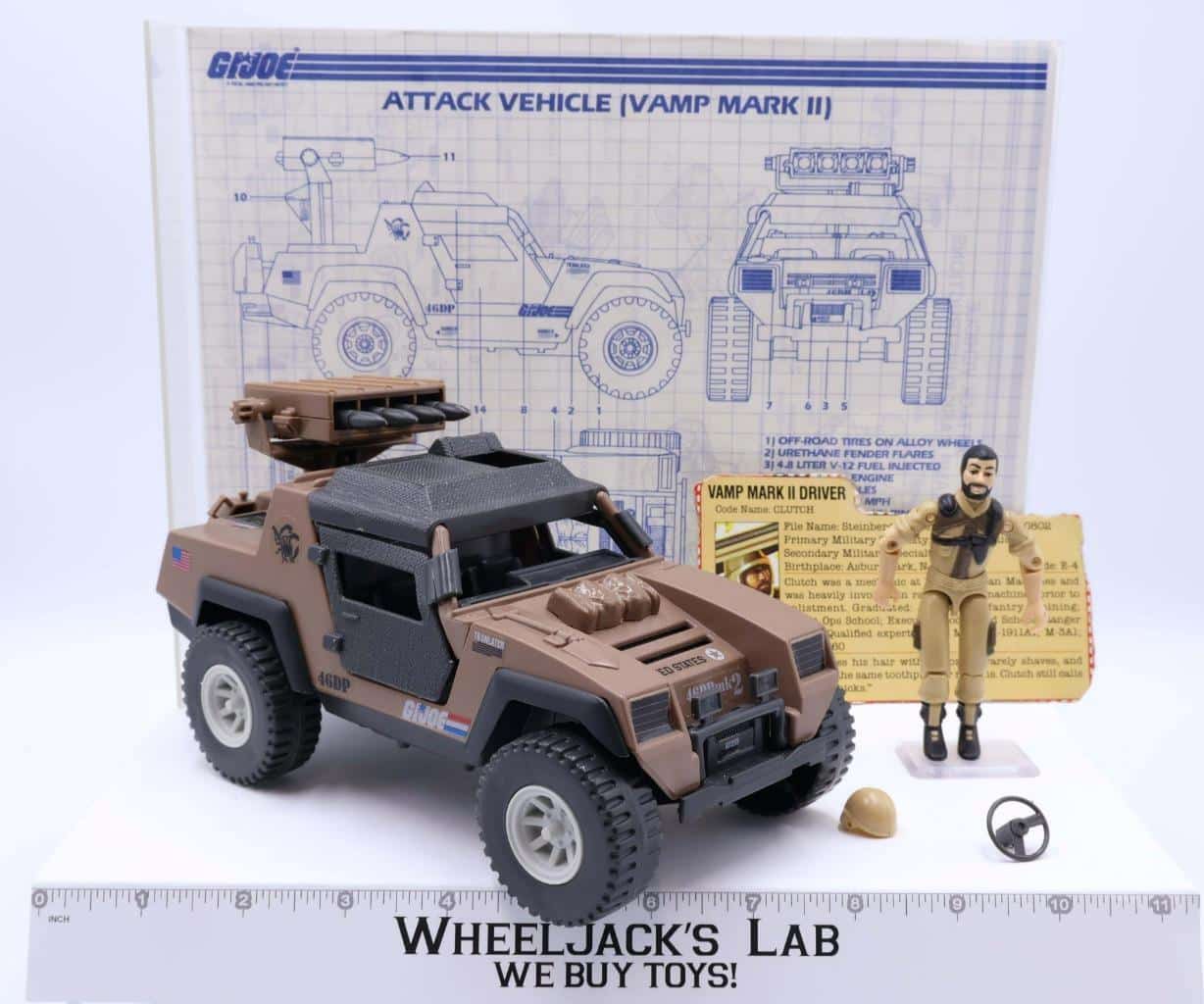 Vamp Mark II W/Clutch 100% Complete G.I. Joe 1984 Vintage Action Figure ...