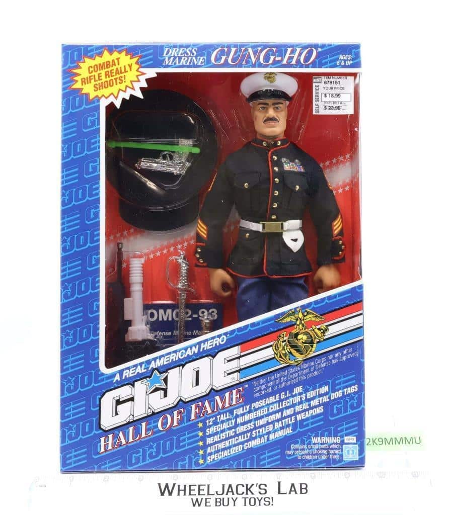 Dress Marine Gung-Ho GI Joe 12" Hall of Fame MISB 1992 Action Figure ...