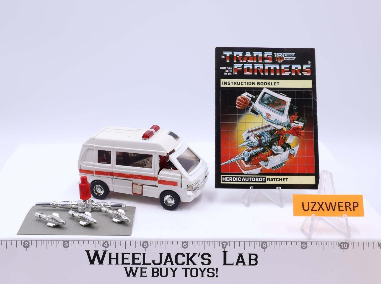 Ratchet 100% Complete 1985 Vintage Hasbro G1 Transformers Action Figure ...