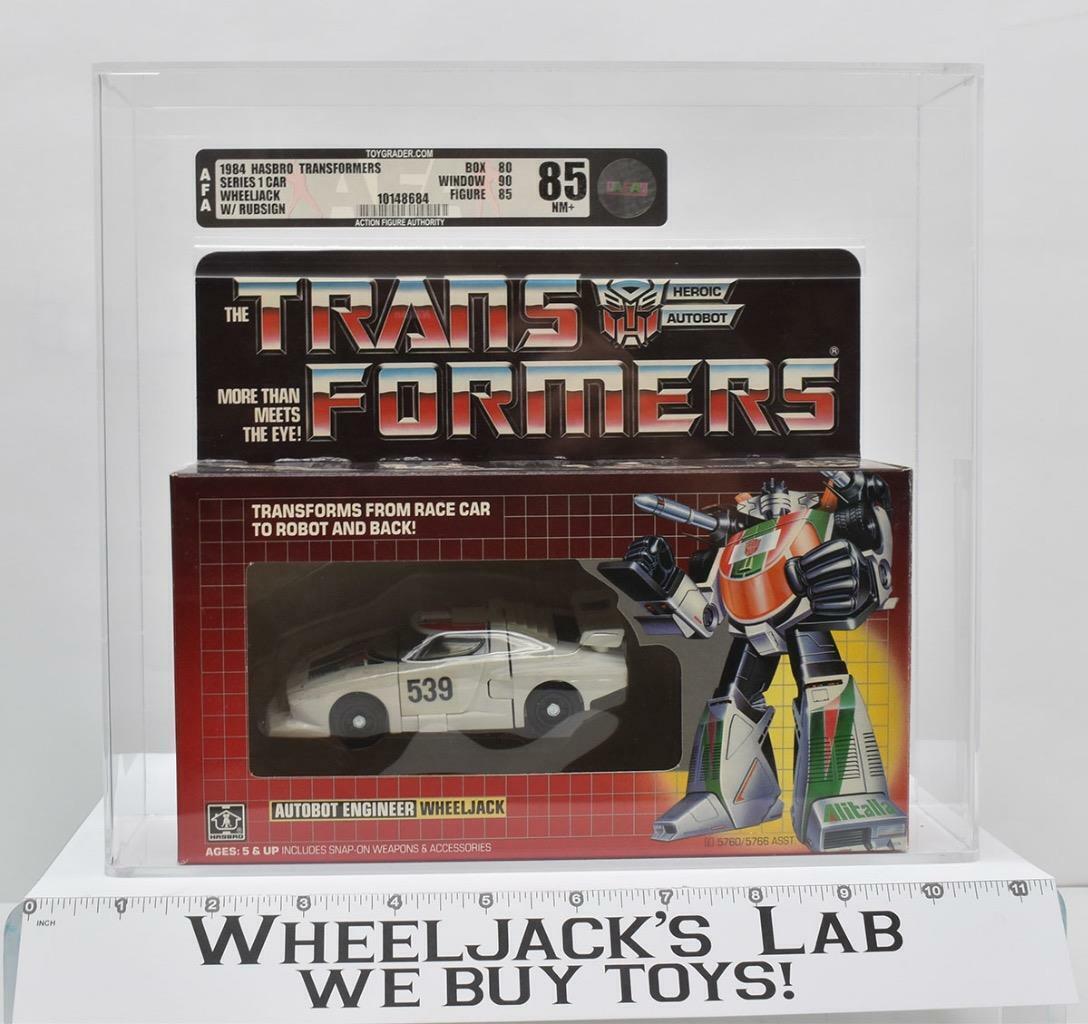 Wheeljack AFA 85 80/90/85 1985 G1 Transformers Hasbro Sealed Action ...